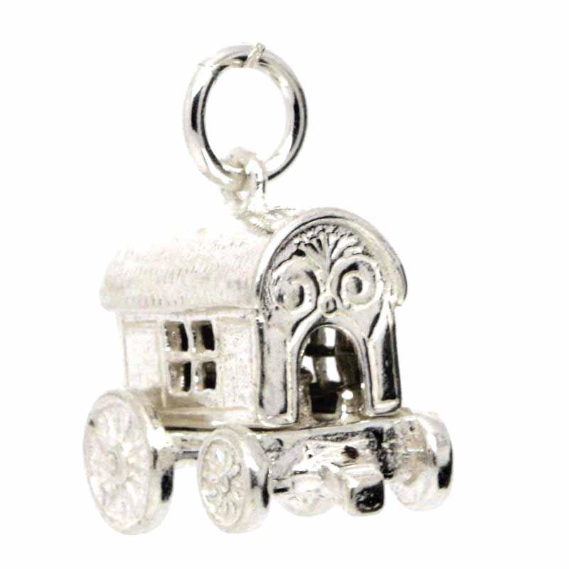 Gold Gypsy Caravan Charm 9ct Yellow, Rose and White Gold 18ct Gold ...